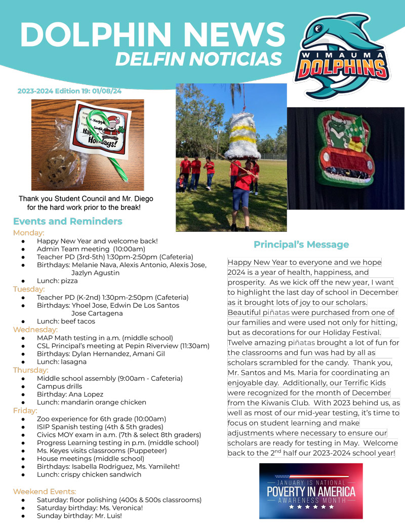 Dolphin News Week of January 08, 2024 - RCMA